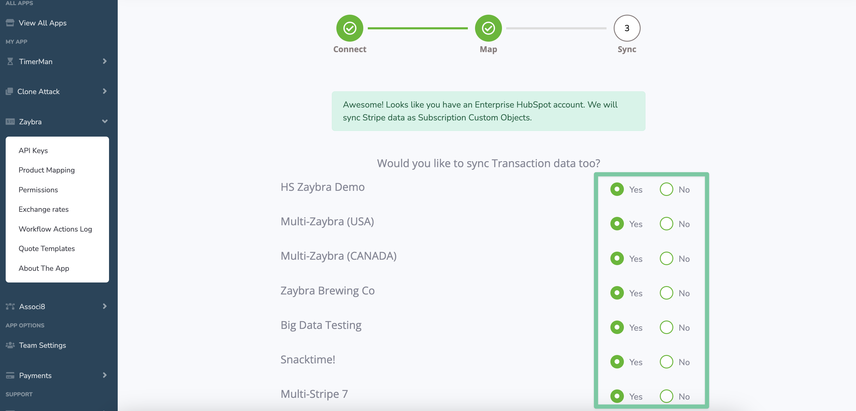 How To Sync Multiple Stripe Accounts To Hubspot Using Saas•hapily
